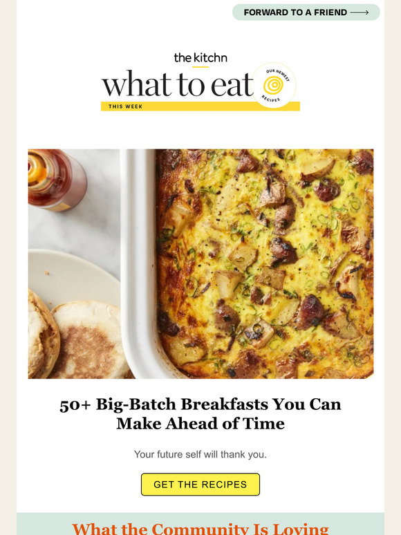 Kitchn: What to Eat: 50+ Big-Batch Breakfasts You Can Make Ahead of ...
