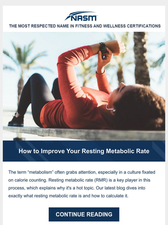 National Academy of Sports Medicine: How to Calculate and Improve Your ...