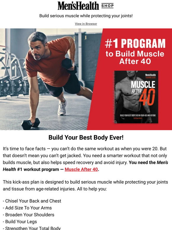 Men'sHealth: The Ultimate Workouts for Men Over 40 💪 | Milled