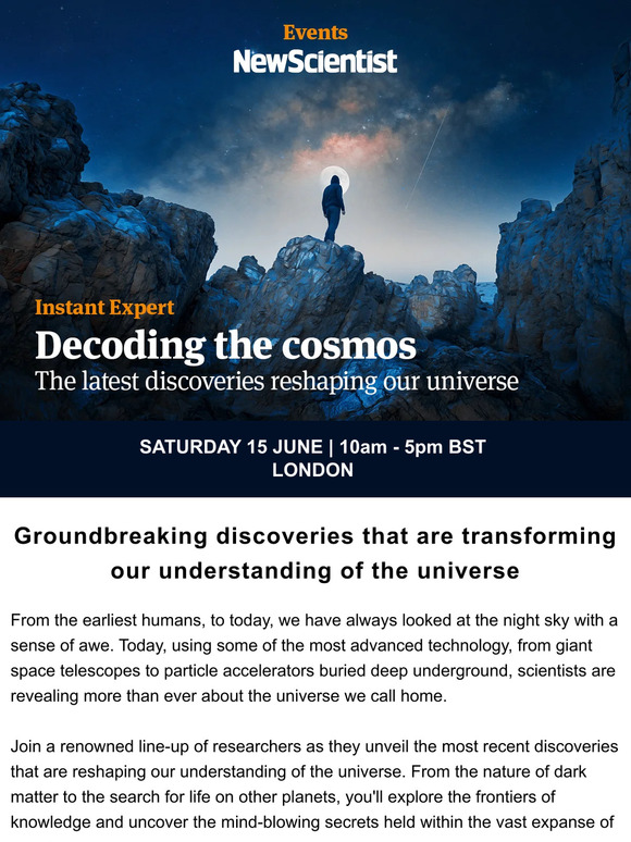 New Scientist: Decoding the Cosmos: The latest discoveries reshaping ...