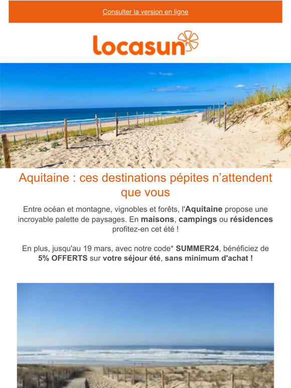 Locasun: Passez le plus beau des étés en Aquitaine | Milled