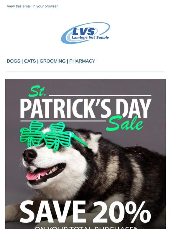 Lambert Vet Supply: Celebrate St. Patrick's Day with Savings! | Milled