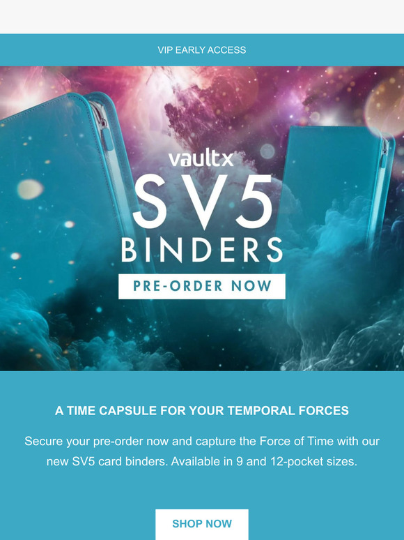 Vault X: 📣 VIP Early Access: SV5 Binders! | Milled