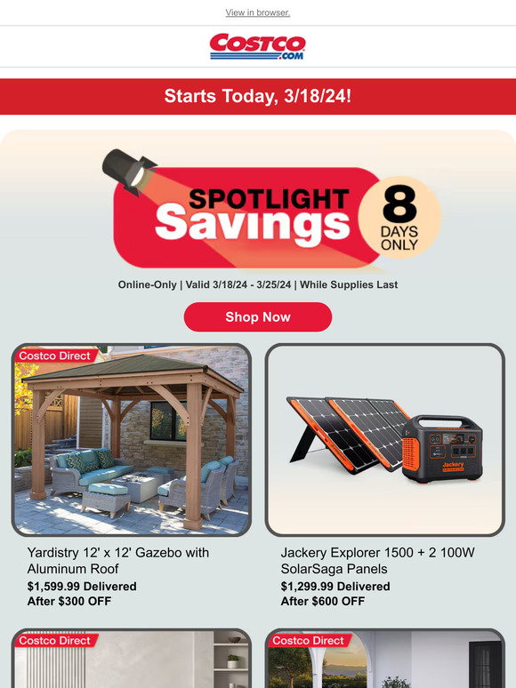 Costco: Step in the Spotlight: New Savings Await! | Milled