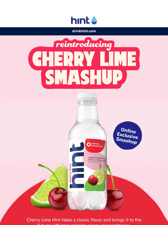 Hint Water: Welcome back, Cherry Lime! 💥 | Milled