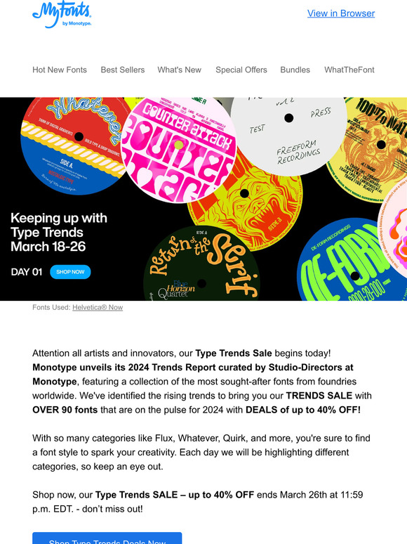 MyFonts: 2024 Type Trends Report 📈 | Milled