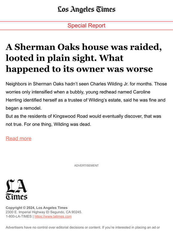 Los Angeles Times: How Caroline Herrling took over a house and made its ...