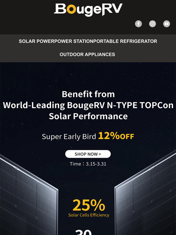 BougeRV: 🔆New in Tech: BougeRV 16BB Solar Panel | Milled