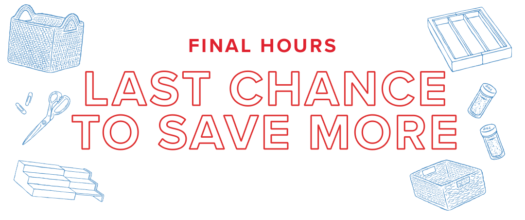 The Container Store: Use It Or Lose It! Last Chance To Save MORE. | Milled