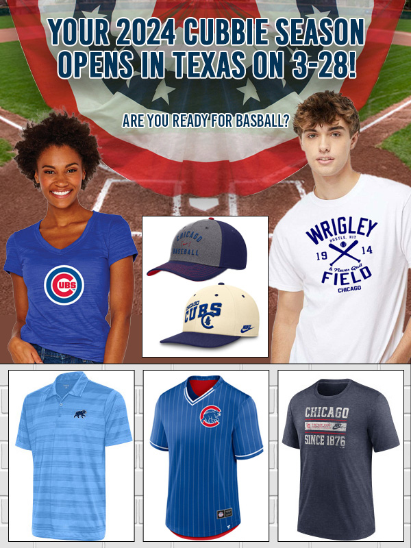 Sports World: 🚩 GEAR UP: Chicago Cubs 2024 Opening Day in Texas is ...