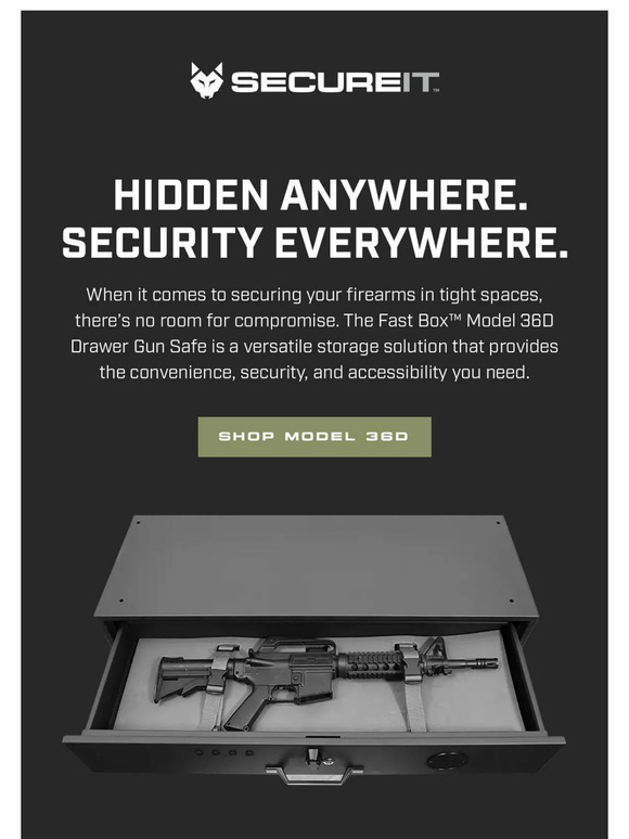 SecureIt Gun Storage: Introducing The Fast Box™ Model 36D | Milled