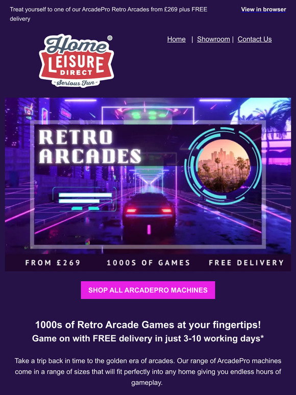 Home Leisure Direct: Get Your Game Face On: Play 1000s of Retro Arcade ...