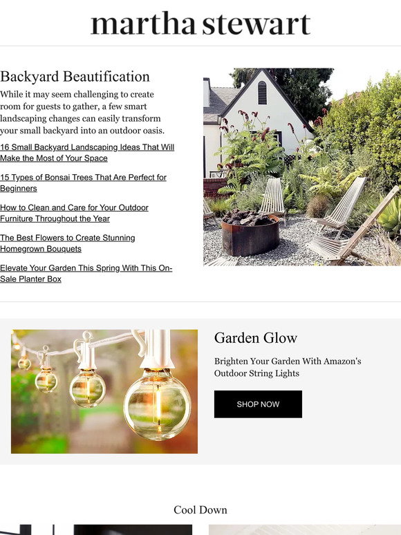 Martha Stewart: 16 Small Backyard Landscaping Ideas | Milled