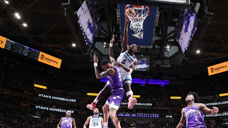 NBA.com: Edwards throws down viral dunk over Collins | NBA Mailbag: Can Warriors make deep ...