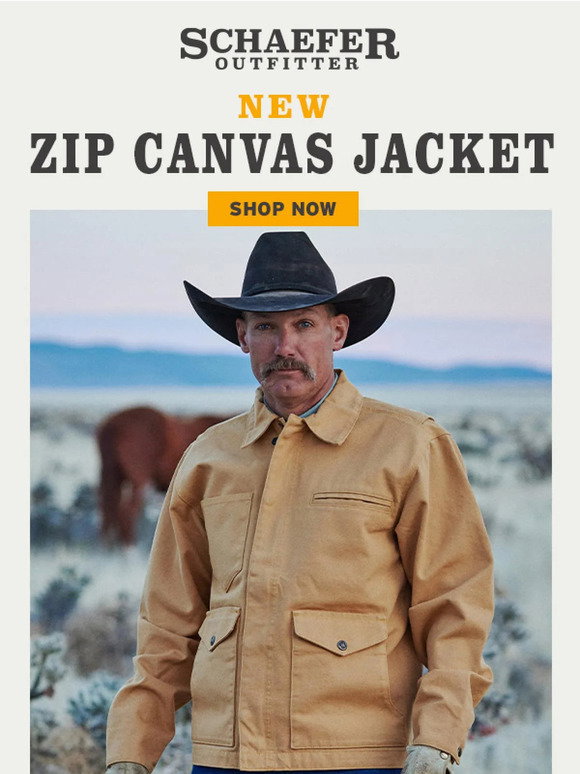 Schaefer Outfitter: NEW: Zip Canvas Jacket | Milled