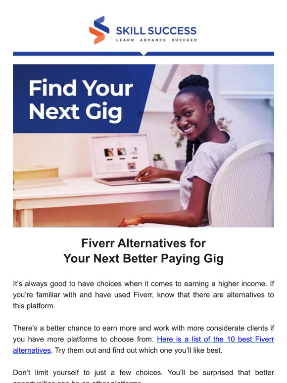 Skill Success: 👩‍💻 Fiverr Alternatives for Your Next Better Paying Gig ...