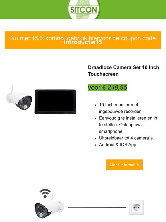 Sitcon: Ons Nieuwe Draadloze Camerasysteem Met 10-Inch Touchscreen ...