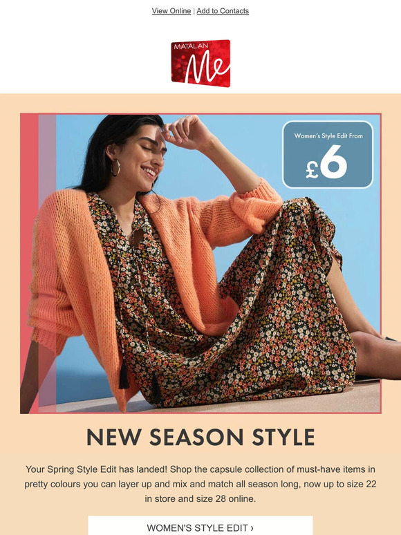 Matalan: Your Spring Style Edit is here! Shop now from £6 | Milled