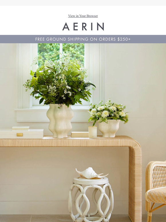 Aerin: Introducing the Maxine Rattan Console | Milled