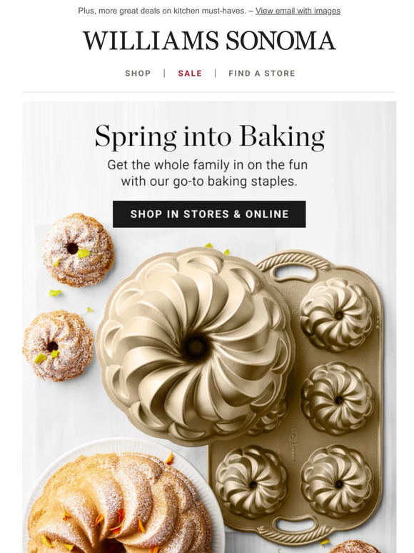 Williams Sonoma: The Spring Baking Edit 🌸 | Milled