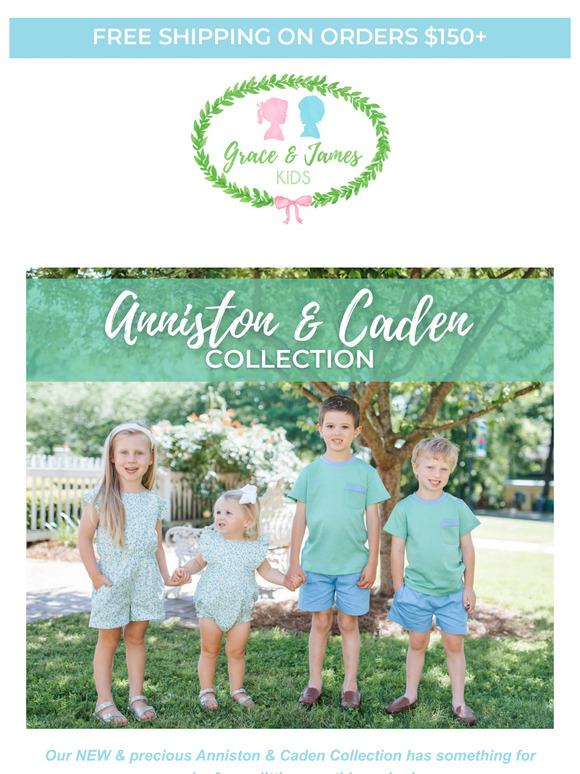 Grace and James Kids: Introducing our NEW Anniston & Caden Collection ...