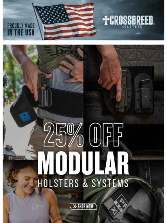 CrossBreed Holsters: BIG Savings on ALL Modular Gear! | Milled