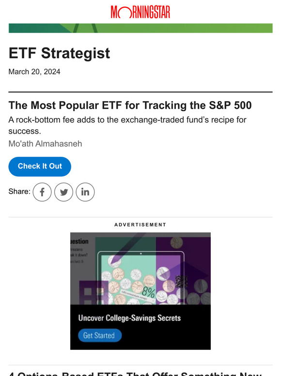 Morningstar: The Most Popular ETF for Tracking the S&P 500 | Milled