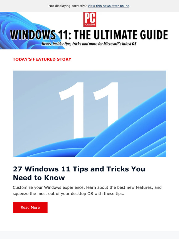 PCMag: 27 Windows 11 Tips and Tricks You Need to Know | Milled