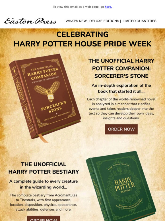 Easton Press: Harry Potter House Pride Week | Milled