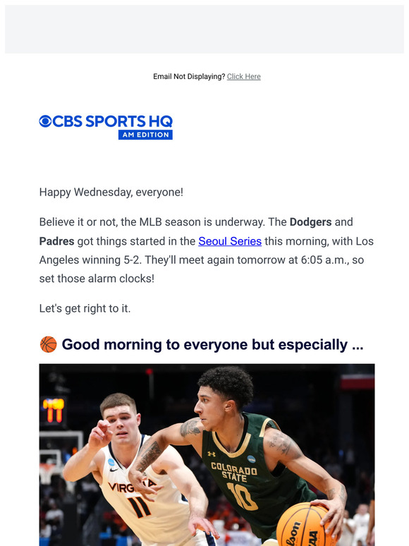 CBS Sports: NCAA Men's Tournament begins, Women's Tournament tips off ...