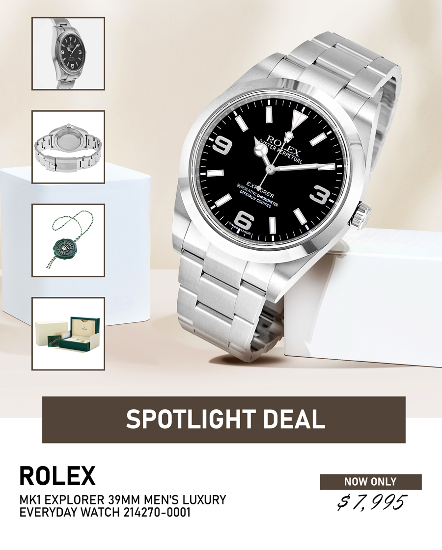 Authentic Watches: ROLEX Price Drop! ~ Now Only $7,995 ⮞ MK1 Explorer ...