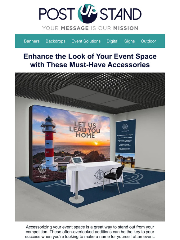 Post Up Stand: Read This to Find Out How to Accessorize Your Event ...