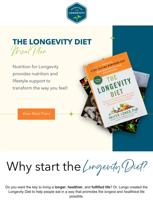 Nutrition for Longevity: Is the Longevity Diet for you? | Milled