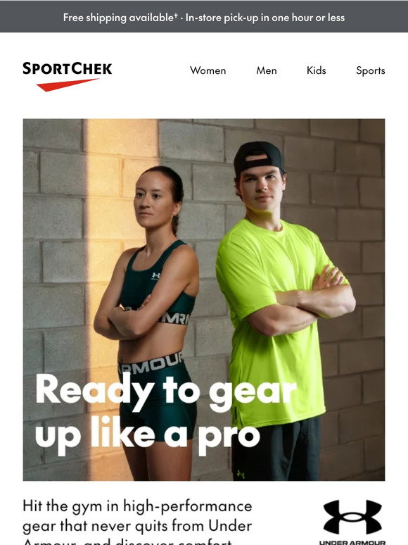 Sport Chek: Ready to gear up like a pro with Under Armour? | Milled