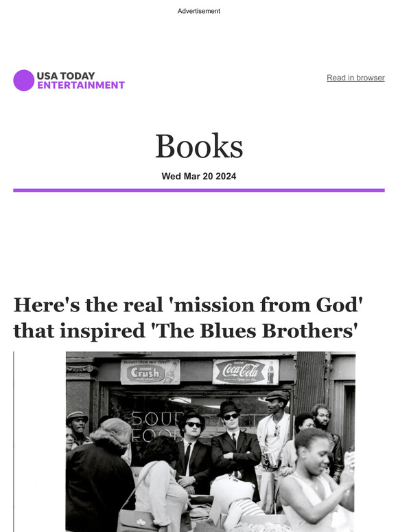 USA TODAY: Books: Here's the real 'mission from God' that inspired 'The ...