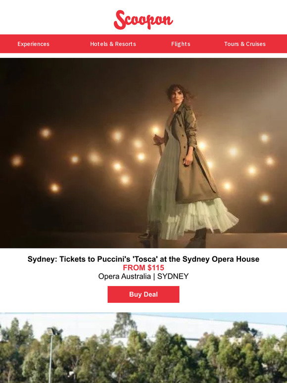 Scoopon: Sydney: Tickets to 'Tosca' at the Sydney Opera House | Milled