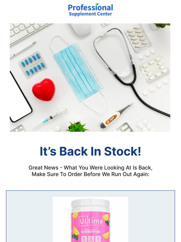 Professional Supplement Center: Ultima Replenisher Electrolyte Drink ...