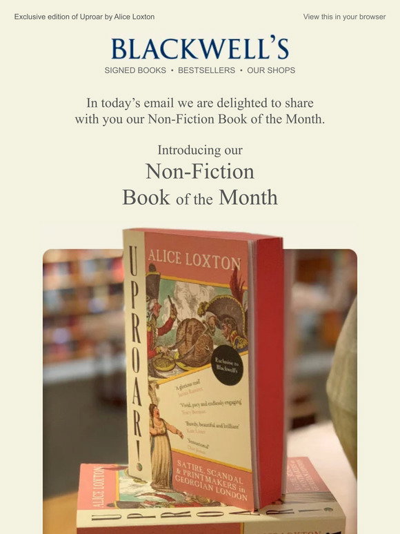 Blackwell's: 📚 Introducing our Blackwell's Non-Fiction Book of the ...