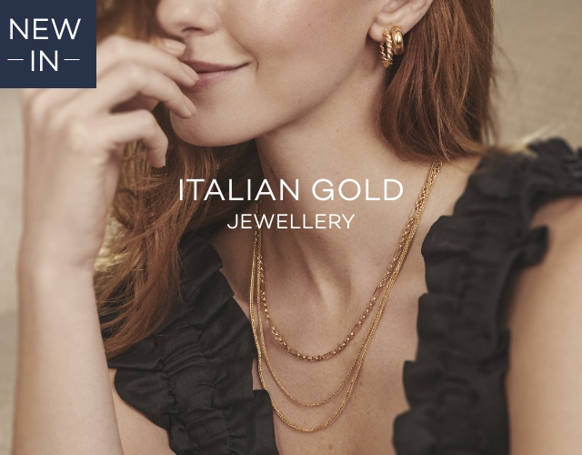 Ernest Jones: New in exquisite Italian gold | Milled