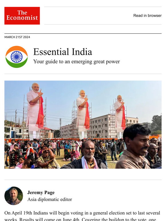 The Economist: Essential India: The world’s most expensive election ...
