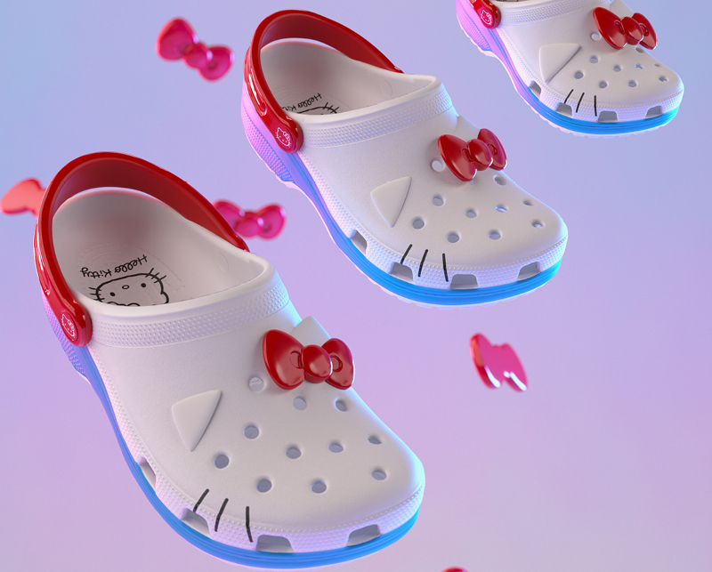 Shoe Sensation: 💖Walk on the Sweet Side with Hello Kitty Licensed Crocs ...