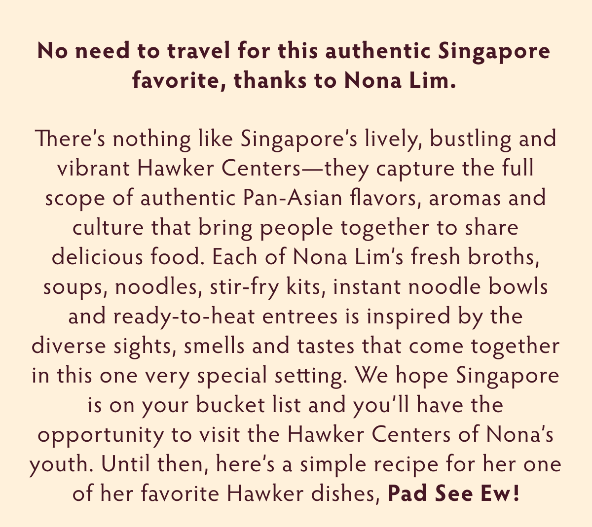 Nona Lim: A Taste of Singapore’s Hawker Center at Home | Milled