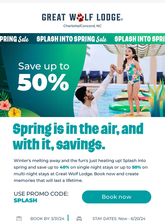 Great Wolf Lodge: Splash into Spring with up to 50% off at Great Wolf Lodge | Milled