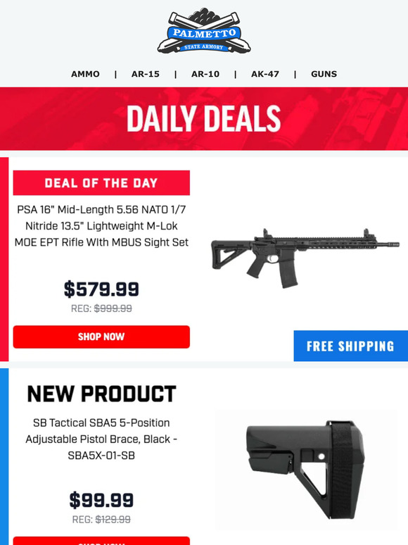 Palmetto State Armory: Just Arrived! | Get Your Hands On The SB ...