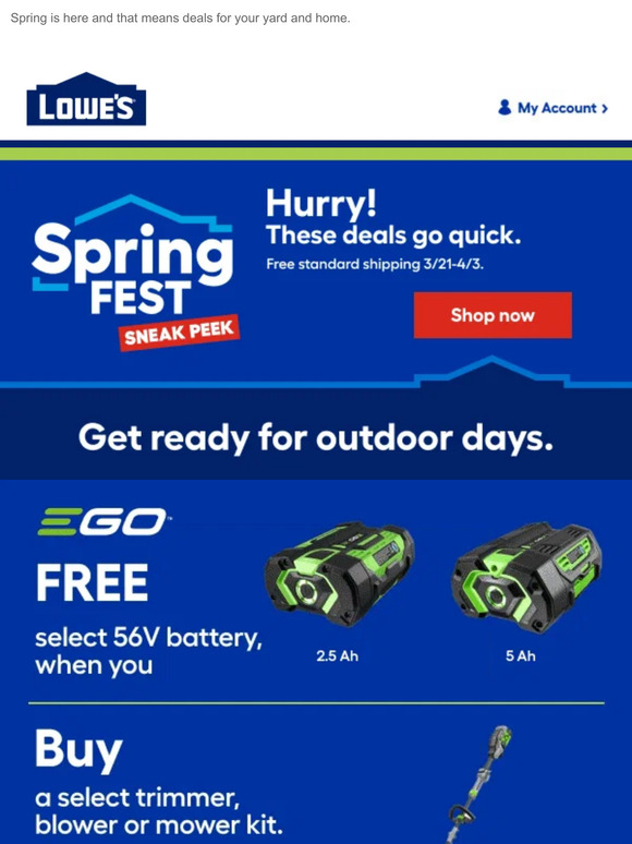 Lowes Email Newsletters: Shop Sales, Discounts, and Coupon Codes