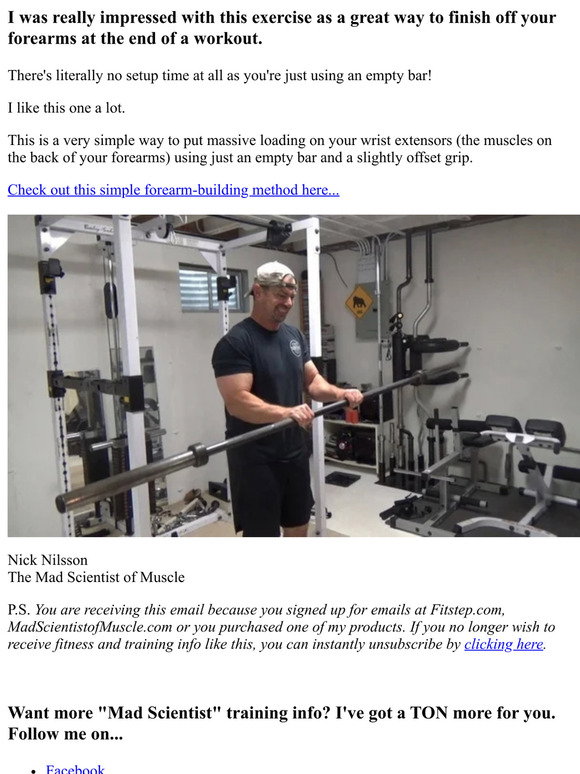 FitStep: Killer forearm exercise that is STUPID simple to set up (empty ...