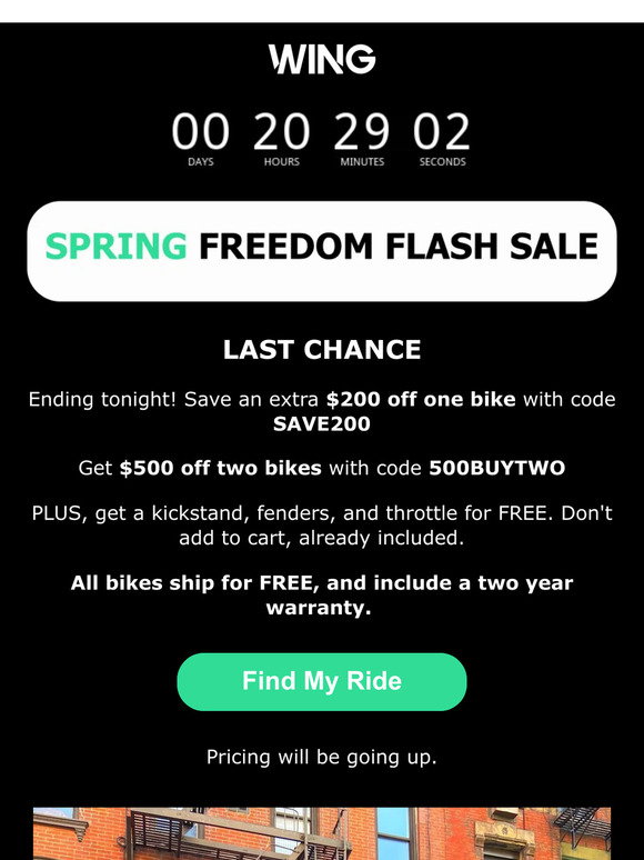 Wing Bikes: Biggest savings of the year | Milled