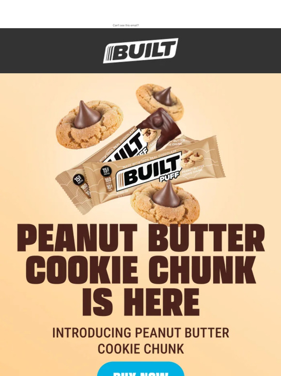 Built Bar: Peanut Butter Cookie Chunk Is HERE! Order now! | Milled