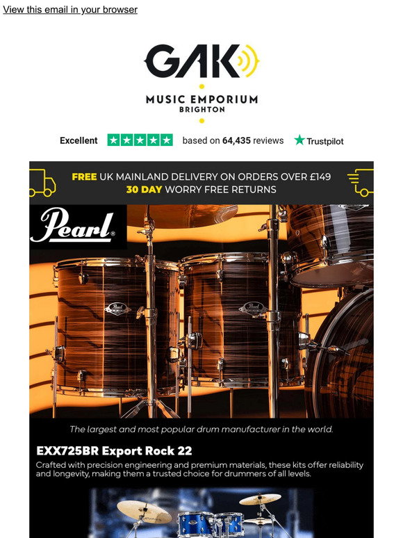 GAK: Time to Upgrade to a Pearl Kit? 🥁 | GAK.co.uk | Milled
