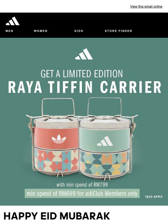adidas: Celebr-eid Raya w/ our limited edition Tiffin Carrier💚 | Milled
